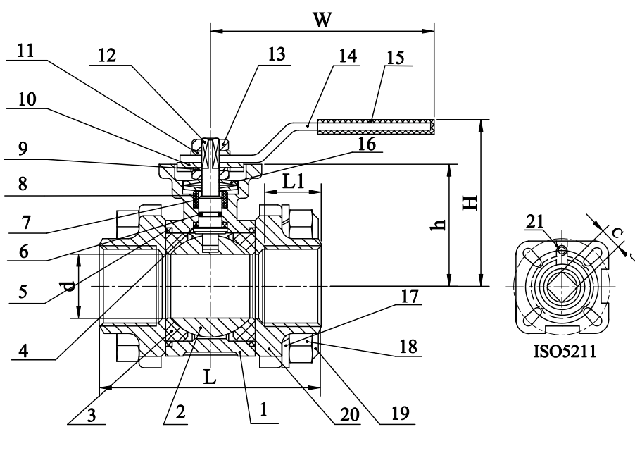 Stainless Steel Ball Valve - Manual Operation