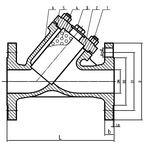 316 Stainless Steel ANSI 150 Flanged Y Strainer